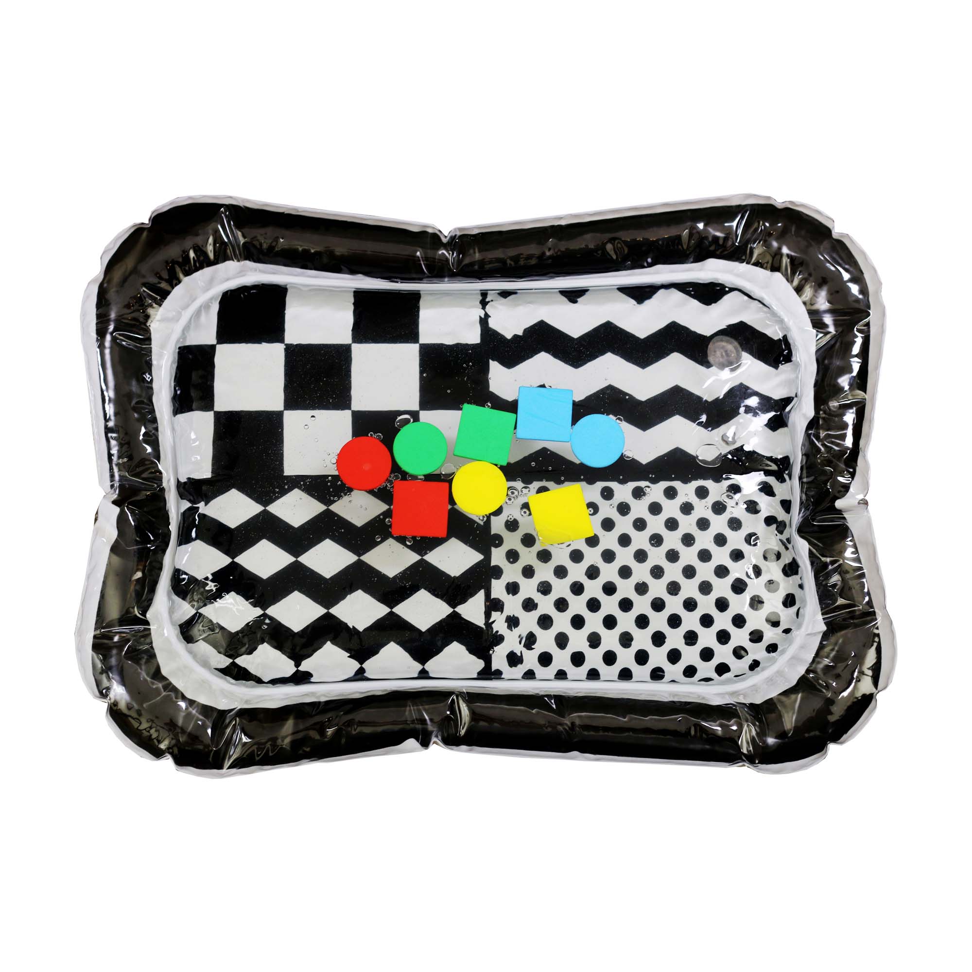 High Contrast Sensory Water Mat – Young Wonderer Black and White Baby ...